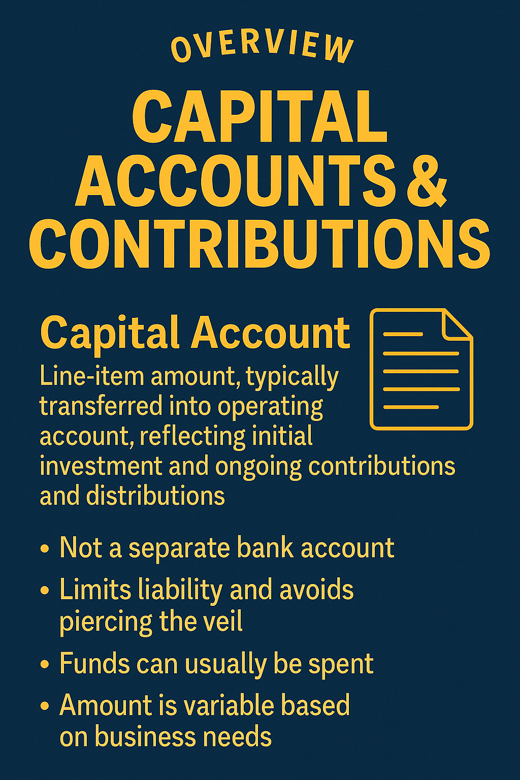 Understanding Capital Contributions and Capital Accounts – Trident ...